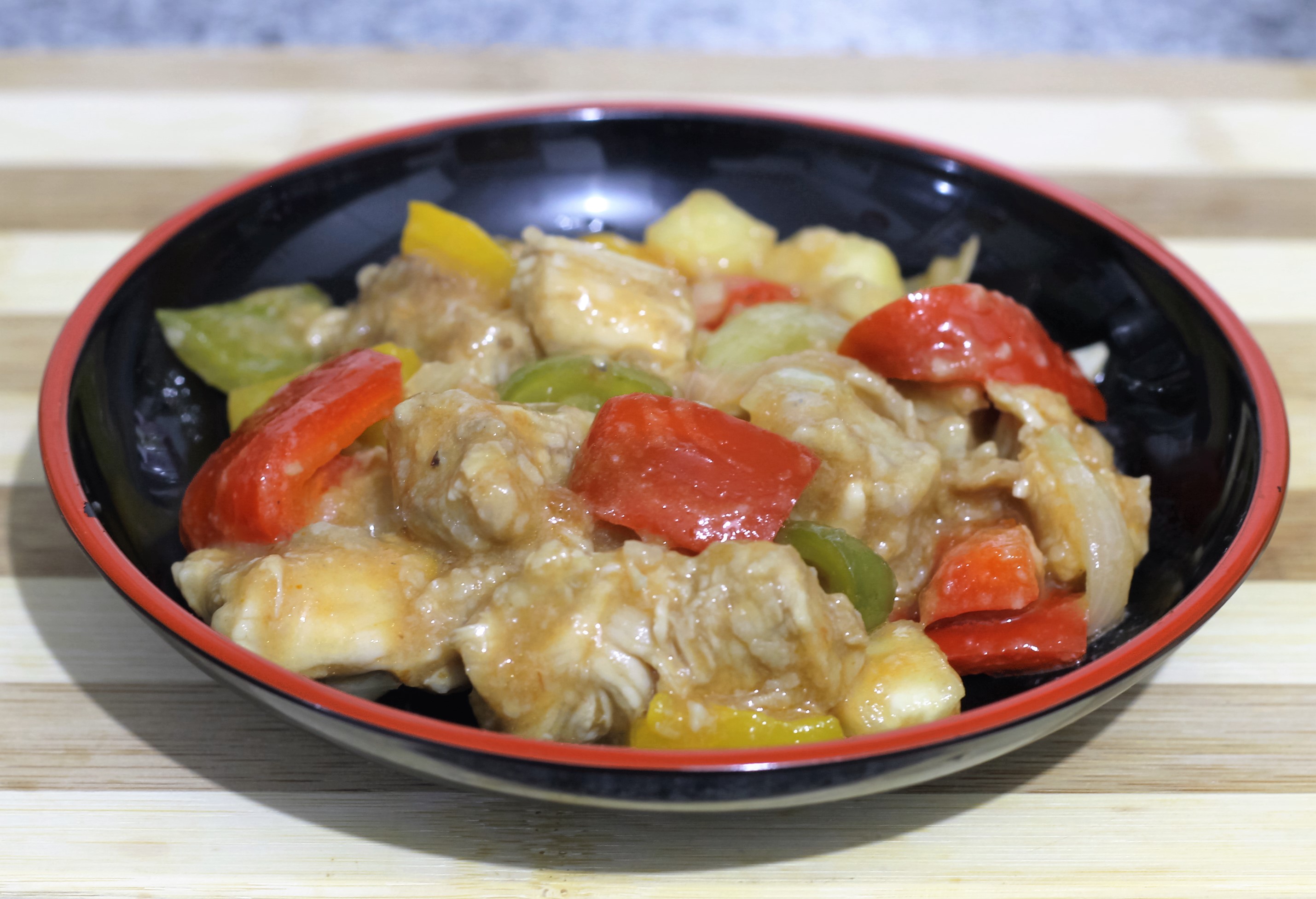 Frango Chinês Agridoce com Abacaxi - Ciscando na Cozinha por Fátima Pinto